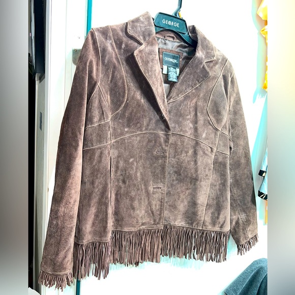 Outbrook | Jackets & Coats | Outbrook Leather Ladies Fringe Western ...